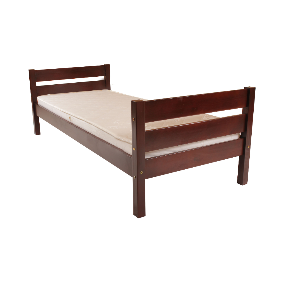 Pat de o persoana Transilvan, Sally, Lemn Masiv, Model 3/3, 80x200 cm ...