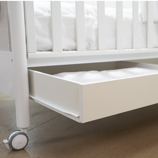 Patut Bebe din Lemn Masiv, BabyDreams Giraffina cu Sertar, 133x71x106 ...