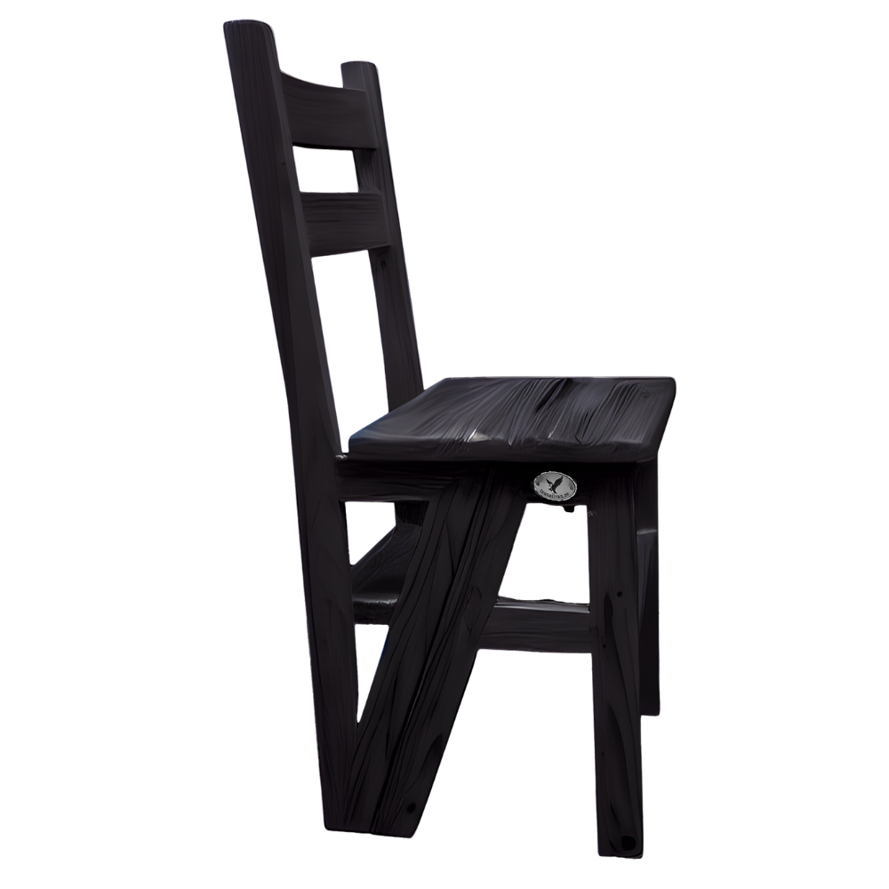 Scaun si Scara, 2 in 1, Duplex, Lemn Masiv, Step Up, Transilvan, 90x42 ...