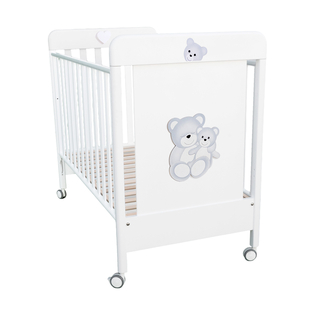 Patut Bebe din Lemn Masiv, BabyDreams Cielo Mio cu Sertar, 133x71x106 ...